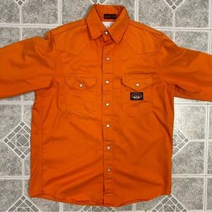 Rasco FR | Shirts | Rasco Fr Pearl Snap Orange Work Shirt Nfpa 212 ...